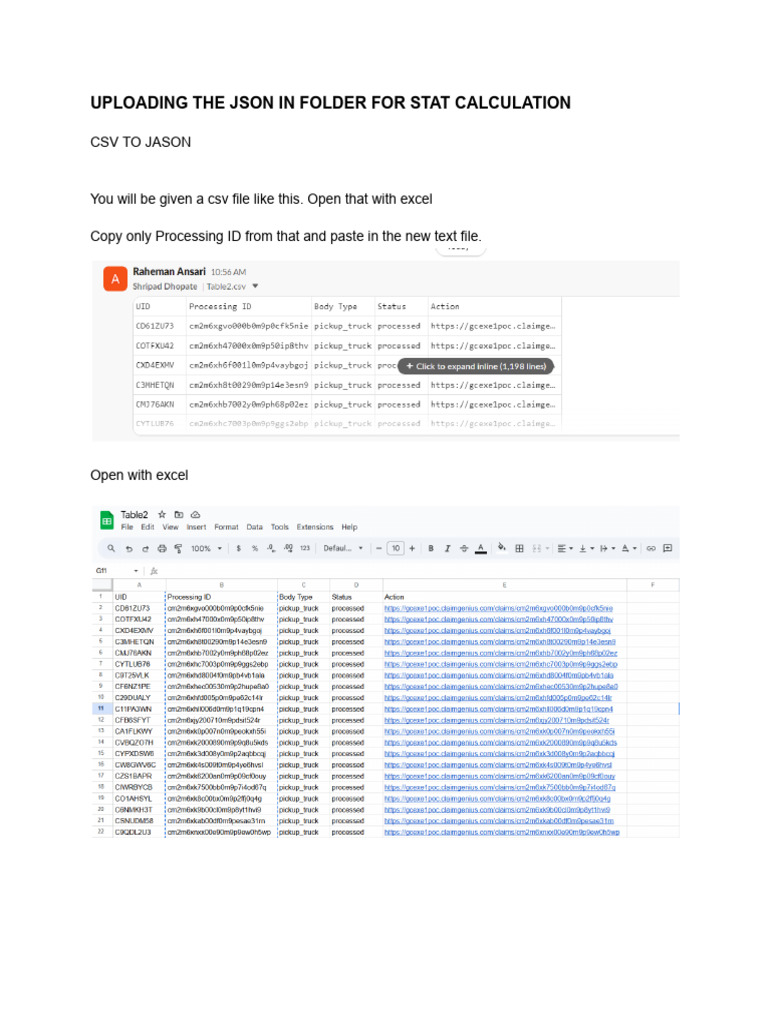 CSV to JSON Script &Process | PDF CSV to JSON Script &Process | PDF