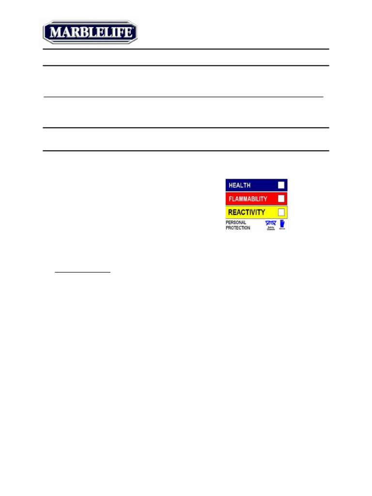 MSDS Marble Polishing Powder | PDF | Water | Personal Protective Equipment