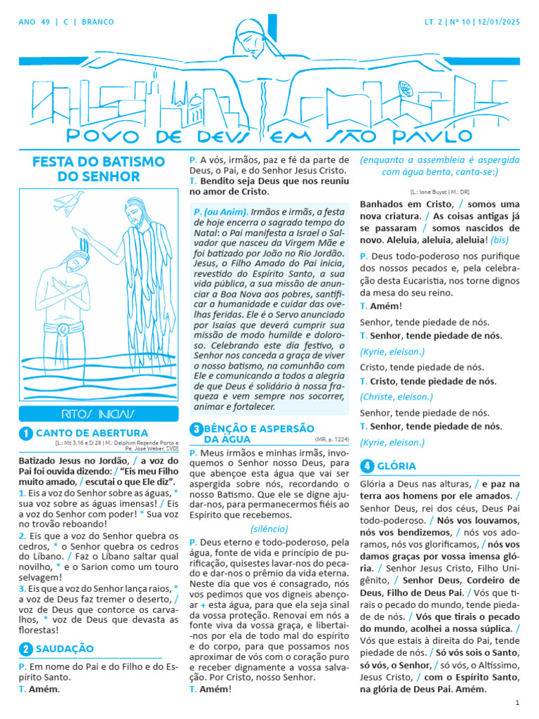 ano-49c-10-domingo-do-batismo-do-senhor | PDF | Espírito Santo (religião) | Jesus