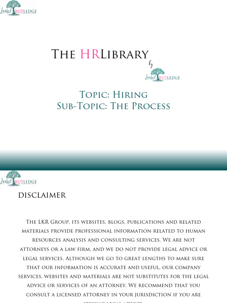 Hire - The Process | PDF | Human Resources | Recruitment