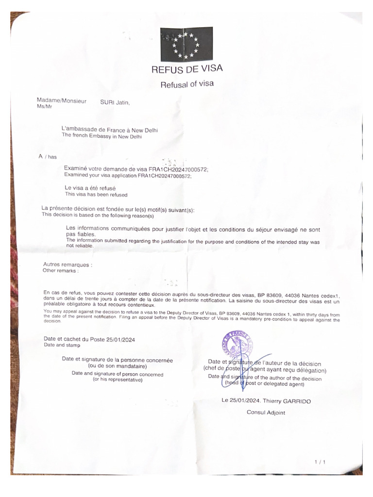 Refusal letters | PDF