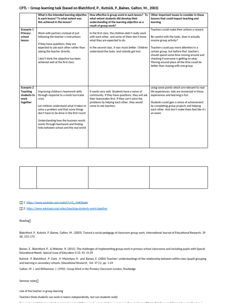 5. Notes | PDF | Teachers | Learning