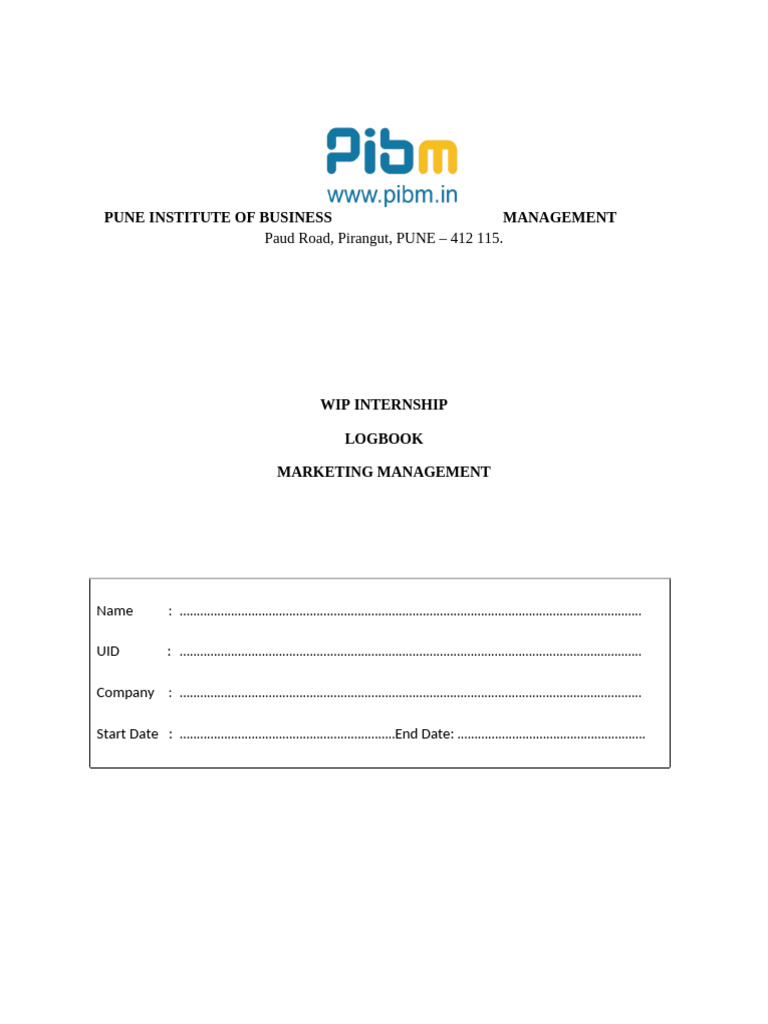 Marketing Department - WIP Logbook | PDF | Marketing | Business