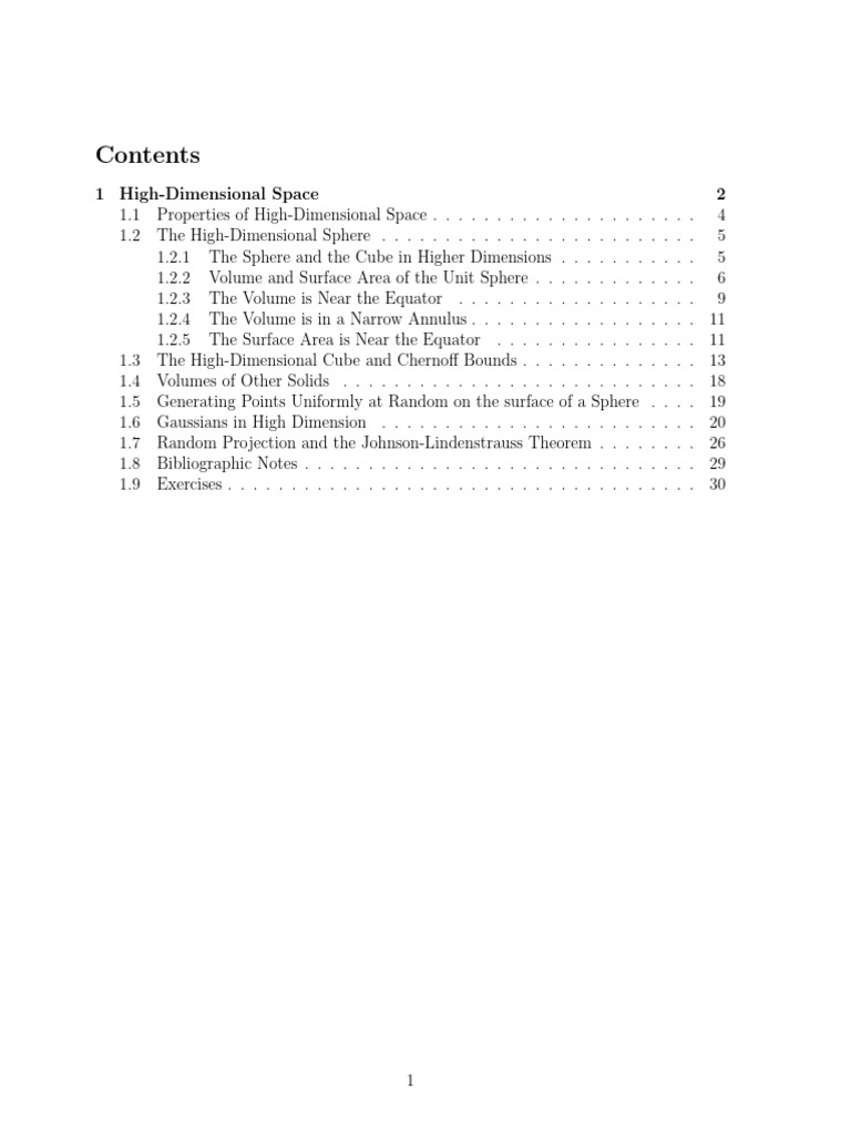 Geometry of High-Dimensional Space | PDF | Sphere | Euclidean Vector