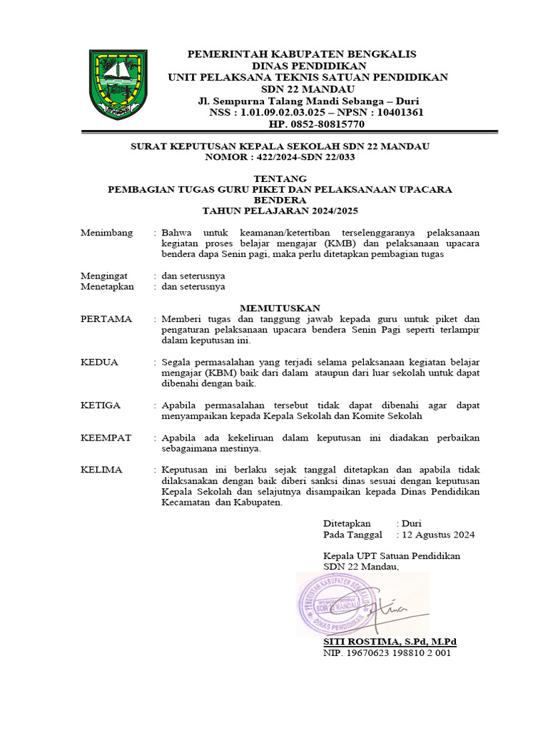 SK Piket 2024-2025 | PDF