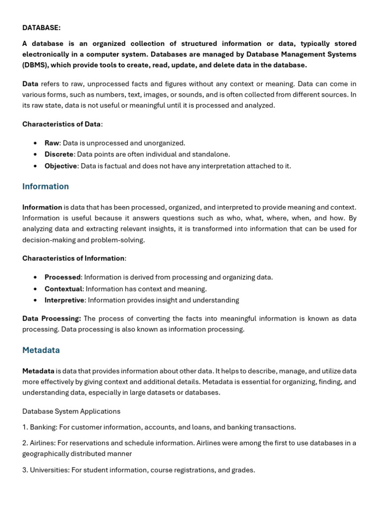 Document 33 | PDF | Data | Databases