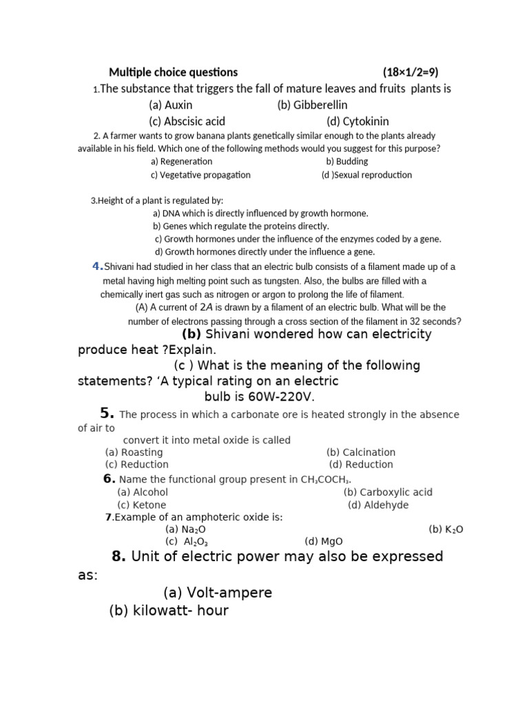 Ops chemistry | PDF | Incandescent Light Bulb | Chemical Compounds