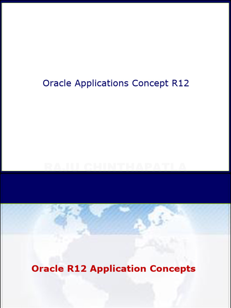 Oracle R12 Applications Overview | PDF | Accounts Payable | Databases