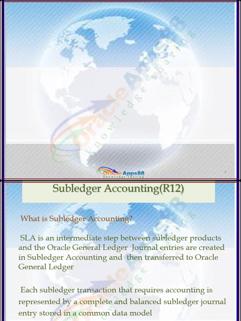 Oracle R12 Payables Subledger Accounting Technical | PDF | Database ...