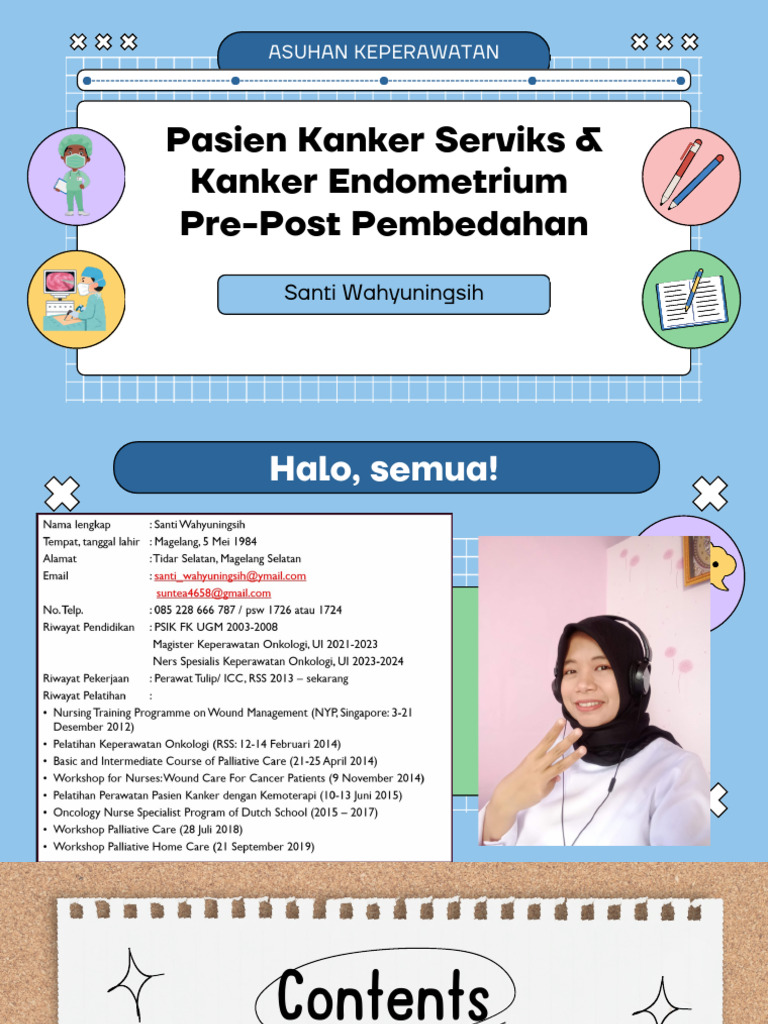 Askep Pre Post Operasi Pasien Dangan Ca Serviks Dan Ca Endometrium | PDF