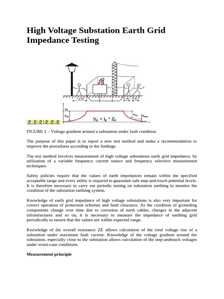 04_High Voltage Substation Earth Grid Impedance Testing_OMICRON | PDF ...