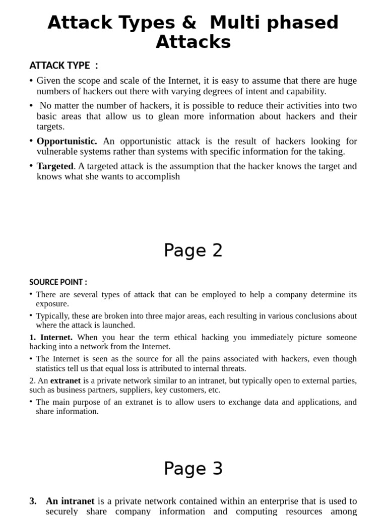 Attack Types & Multi Phased Attacks | PDF | Security Hacker | Computer Network
