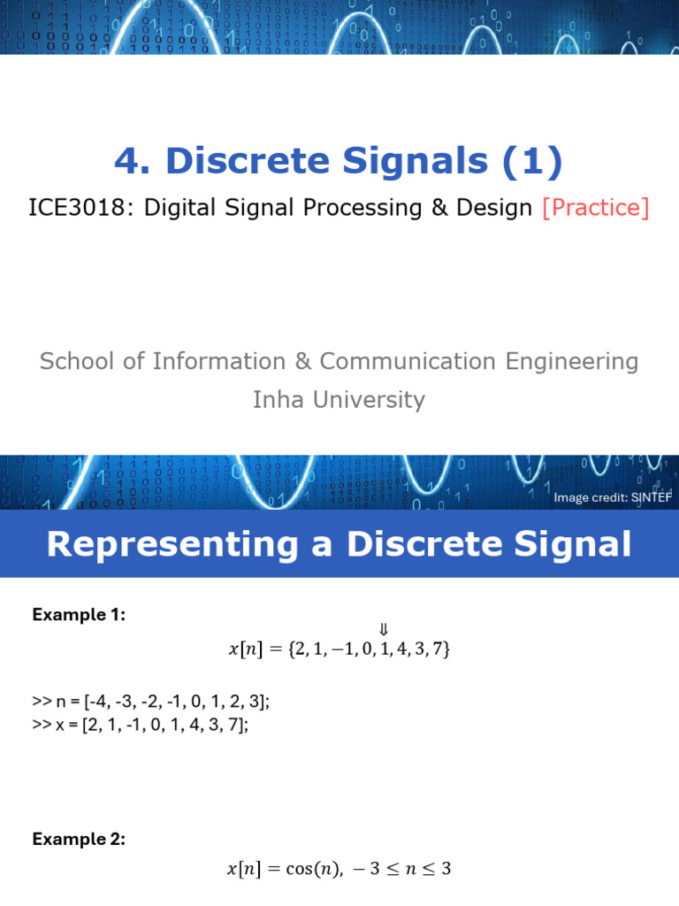 Discrete Signals | PDF | Probability Distribution | Digital Signal