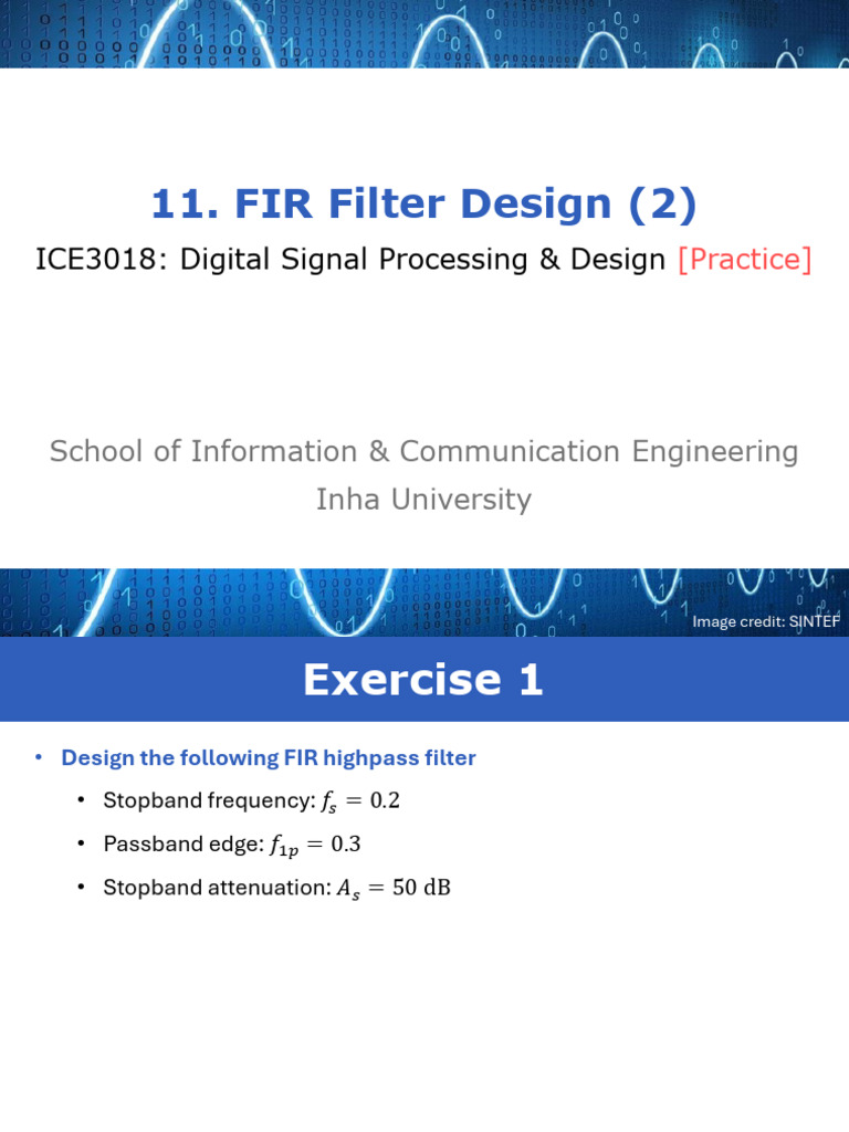 11. FIR filter design (2) | PDF | Low Pass Filter | Computer Engineering 11. FIR filter design (2) | PDF | Low Pass Filter | Computer Engineering