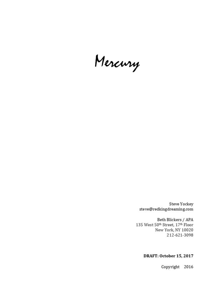 Mercury Cover | PDF