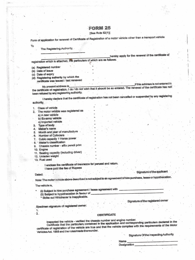 Renewal of Registration | PDF