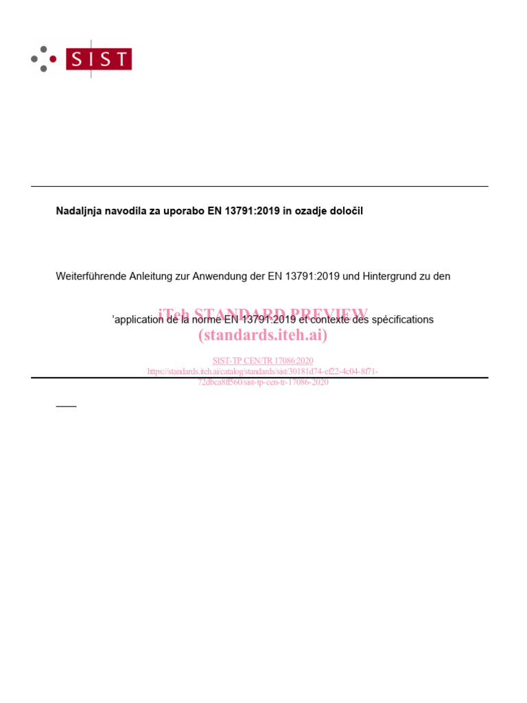 Sist TP Cen TR 17086 2020 | PDF | Strength Of Materials | Materials