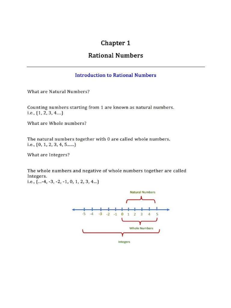 rationalnumbers-notes | PDF