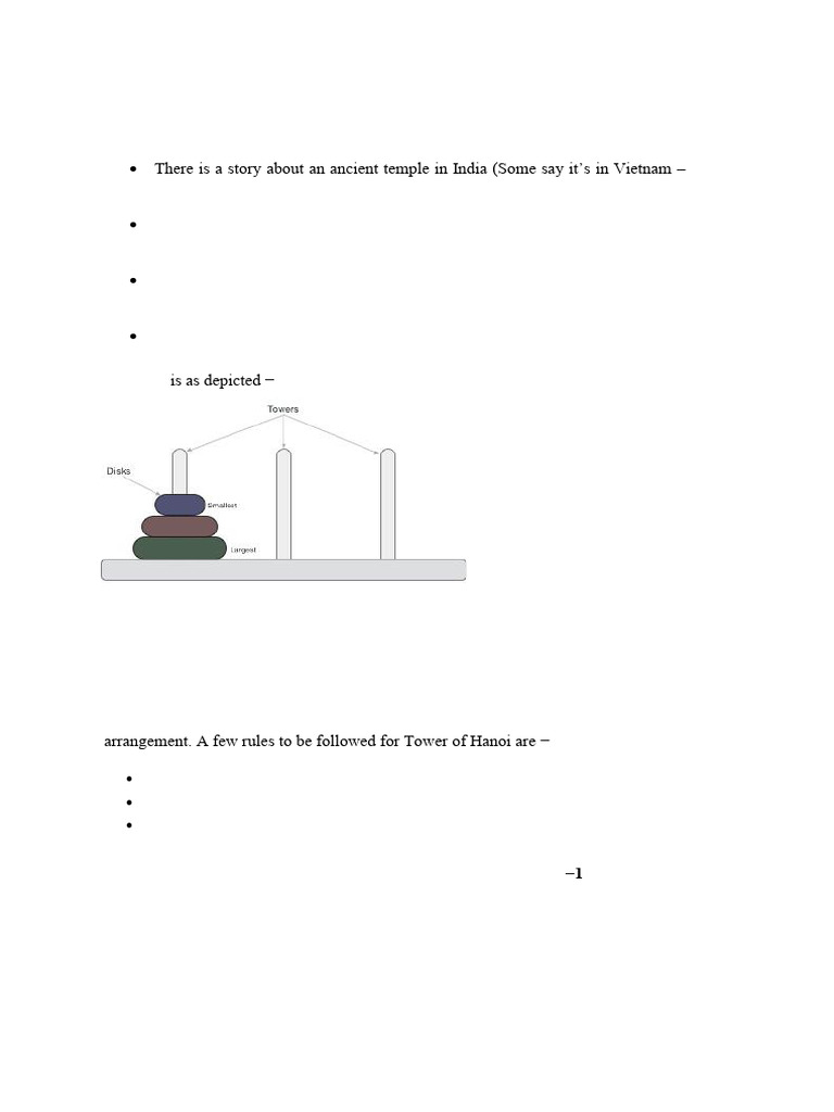 Tower of Hanoi | PDF | Mathematical Logic | Algorithms And Data Structures
