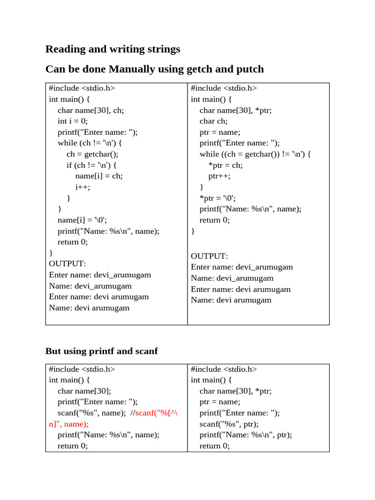 Pointers For Straing Manupulation Programs | PDF | Software Development | Computer Programming