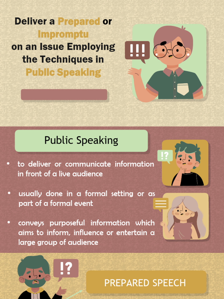 Public Speaking | PDF