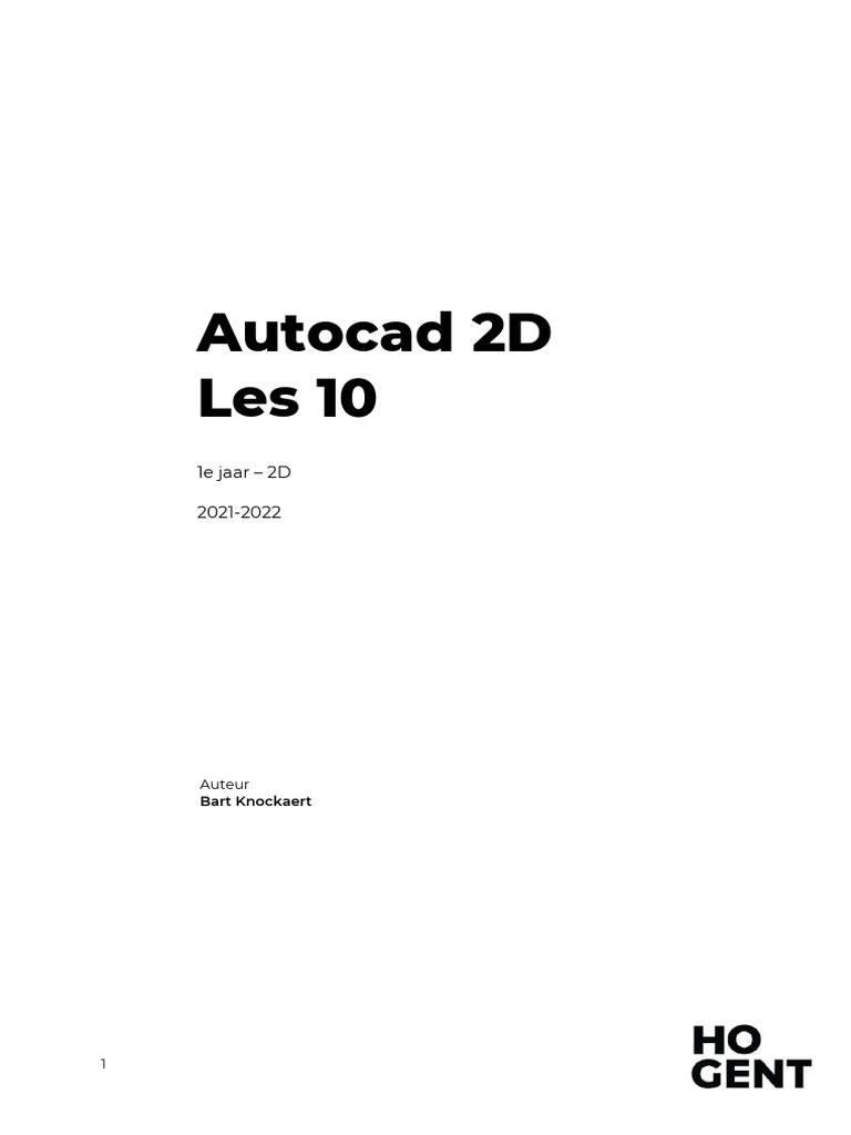Autocad 2022 2D Les 10 | PDF