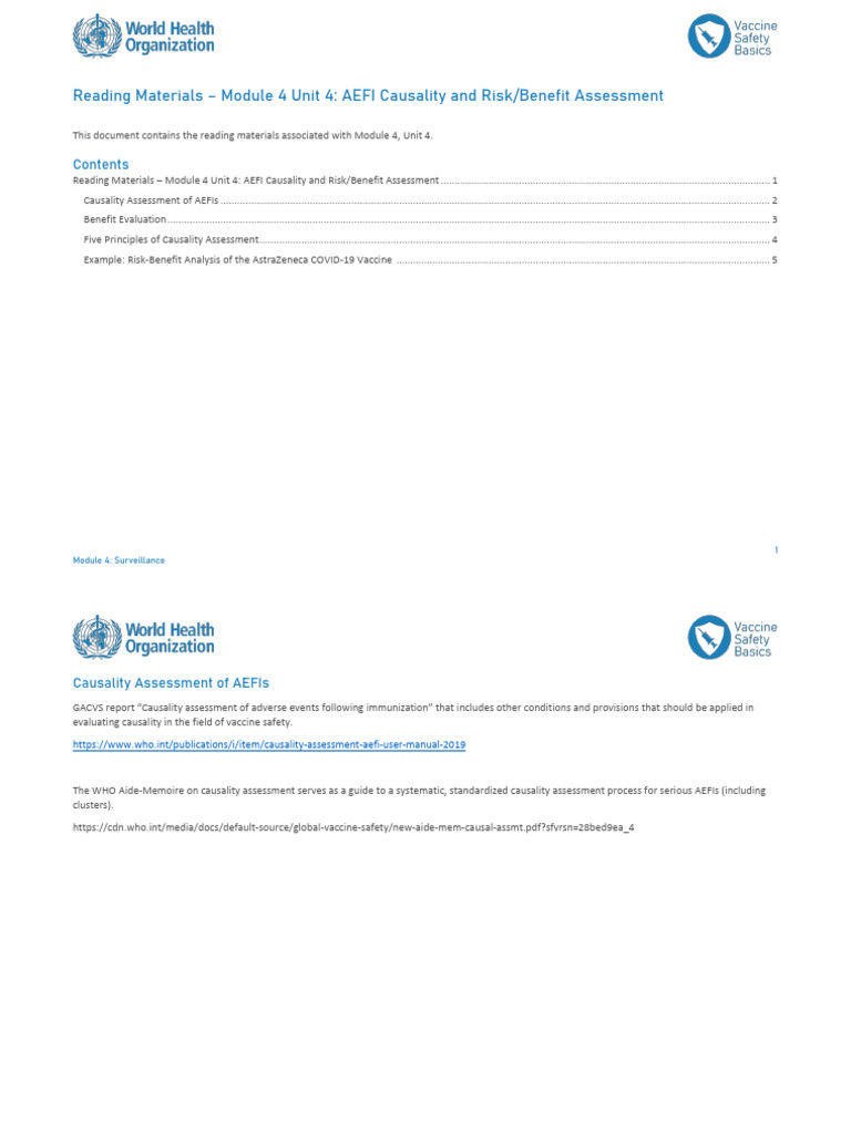 VSB Module4 Unit4 en Readingmaterials v1.1 | PDF | Medicine | Medical ...