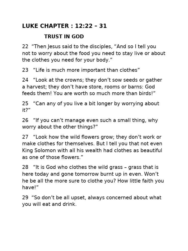 Luke Chapter | PDF