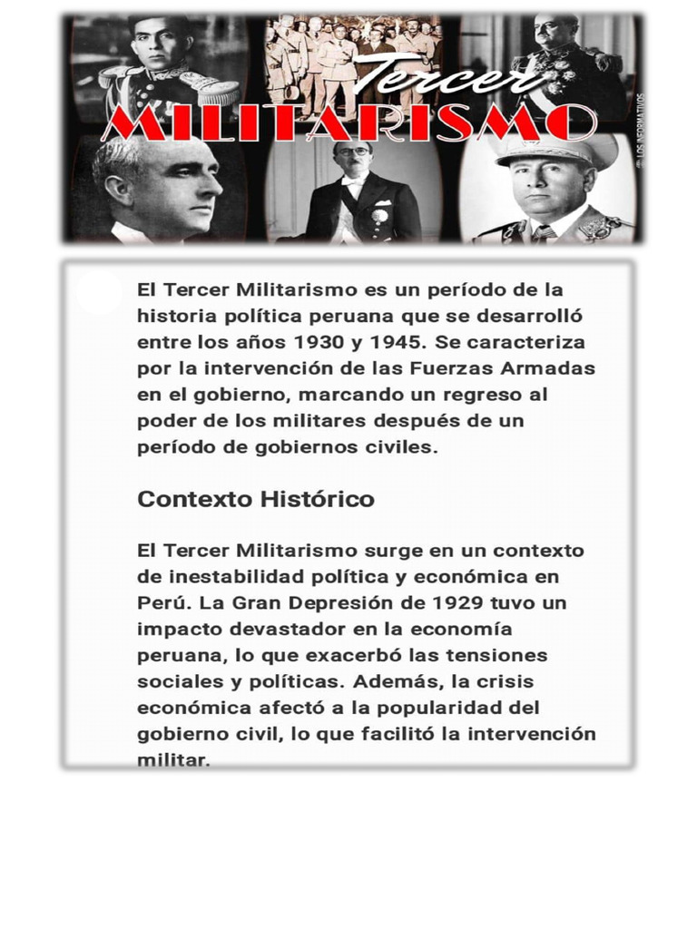 EL TERCER MILITARISMO | PDF