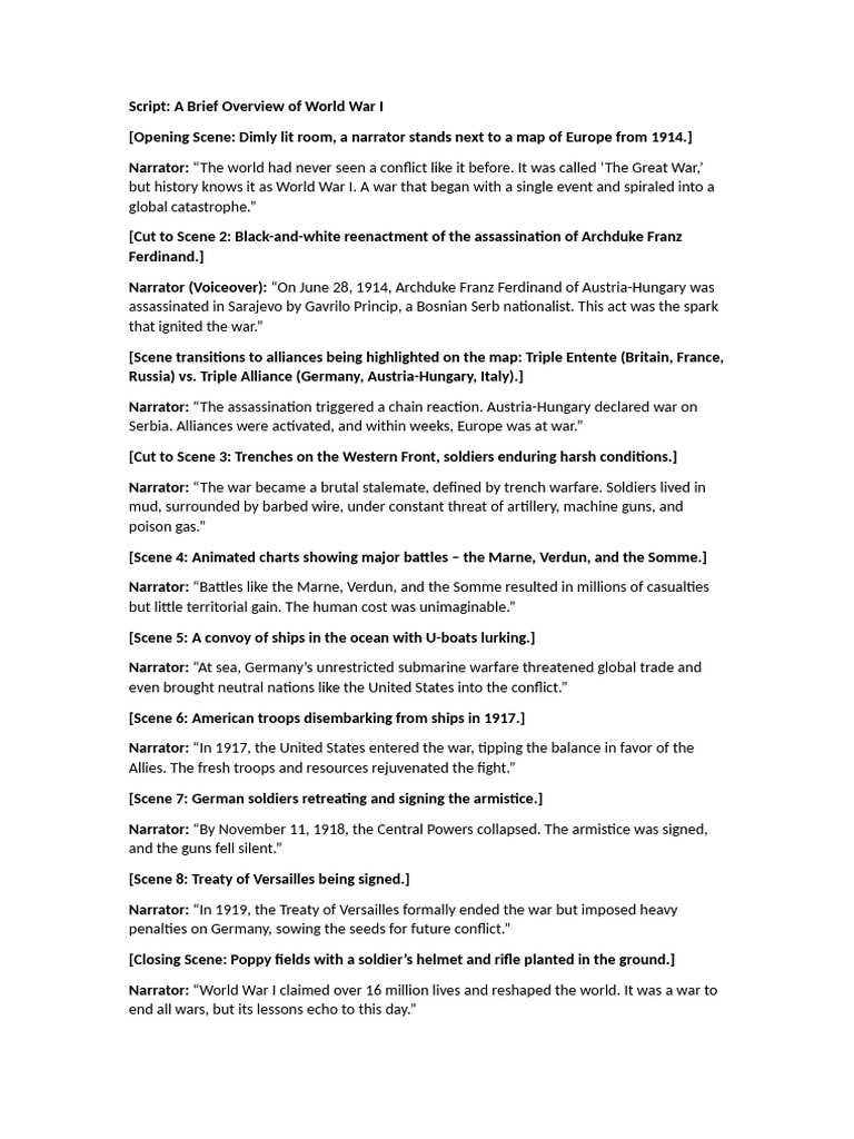 1 | PDF | World War I | Conflicts