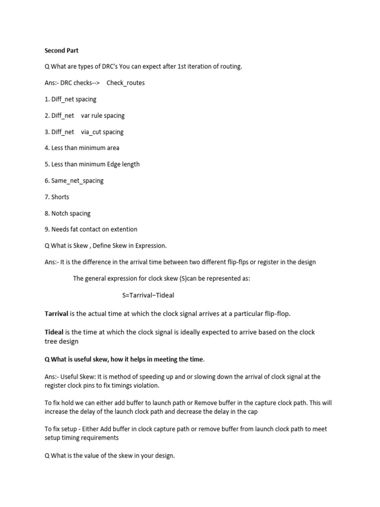 Interview Question - Solutions - Part - 2 | PDF | Electronics ...