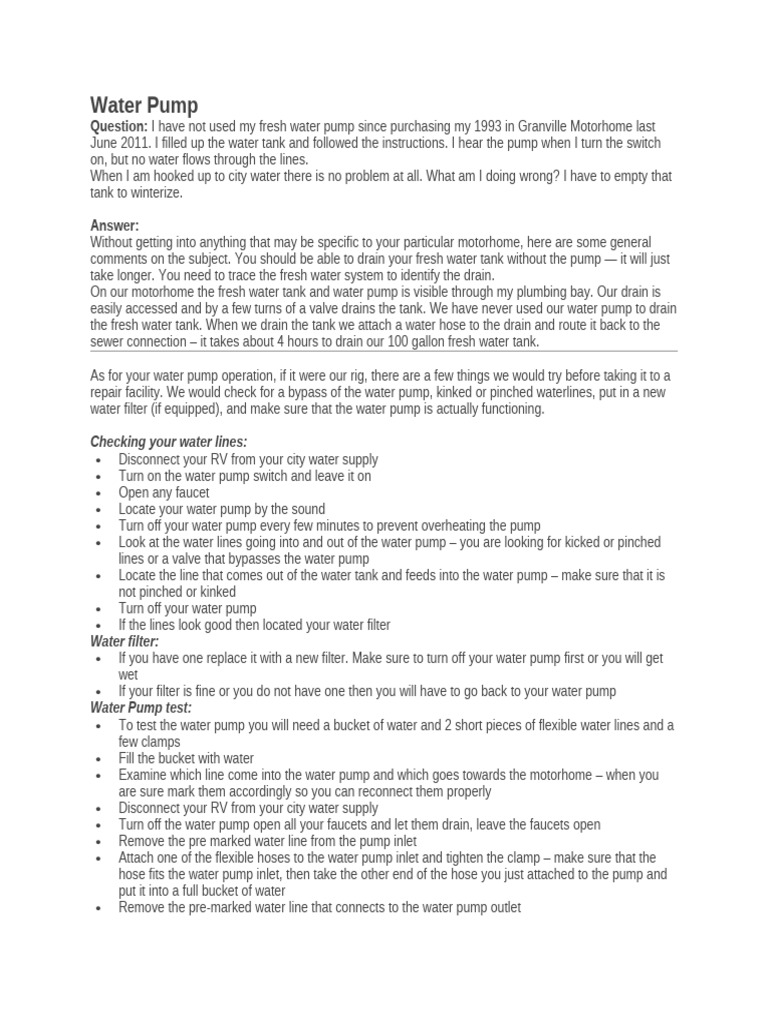 Water Pump | PDF | Valve | Pump