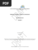 Grade 4 Mathematics Curriculum Guide | PDF | Learning | Measurement