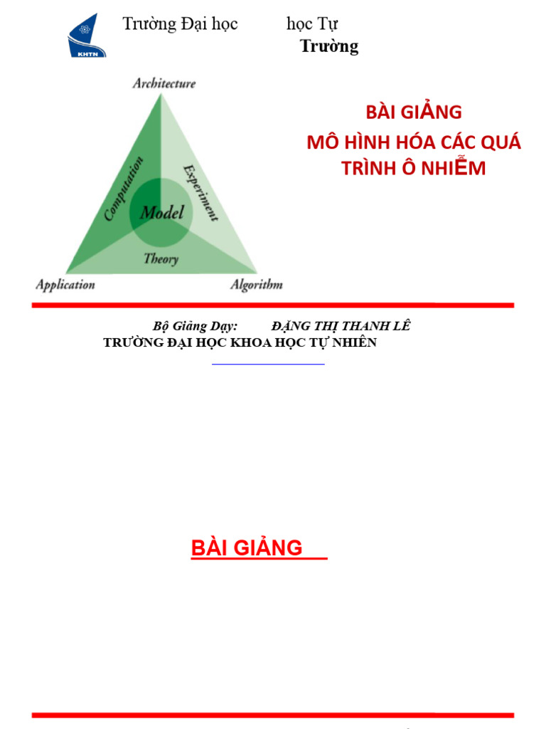 BAI 9 - Mo Hinh Streeter-Phelps | PDF