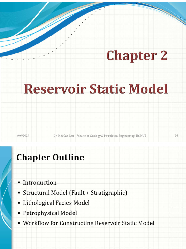 2. Chapter 2-Reservoir Static Model | PDF | Petroleum Reservoir | Geology