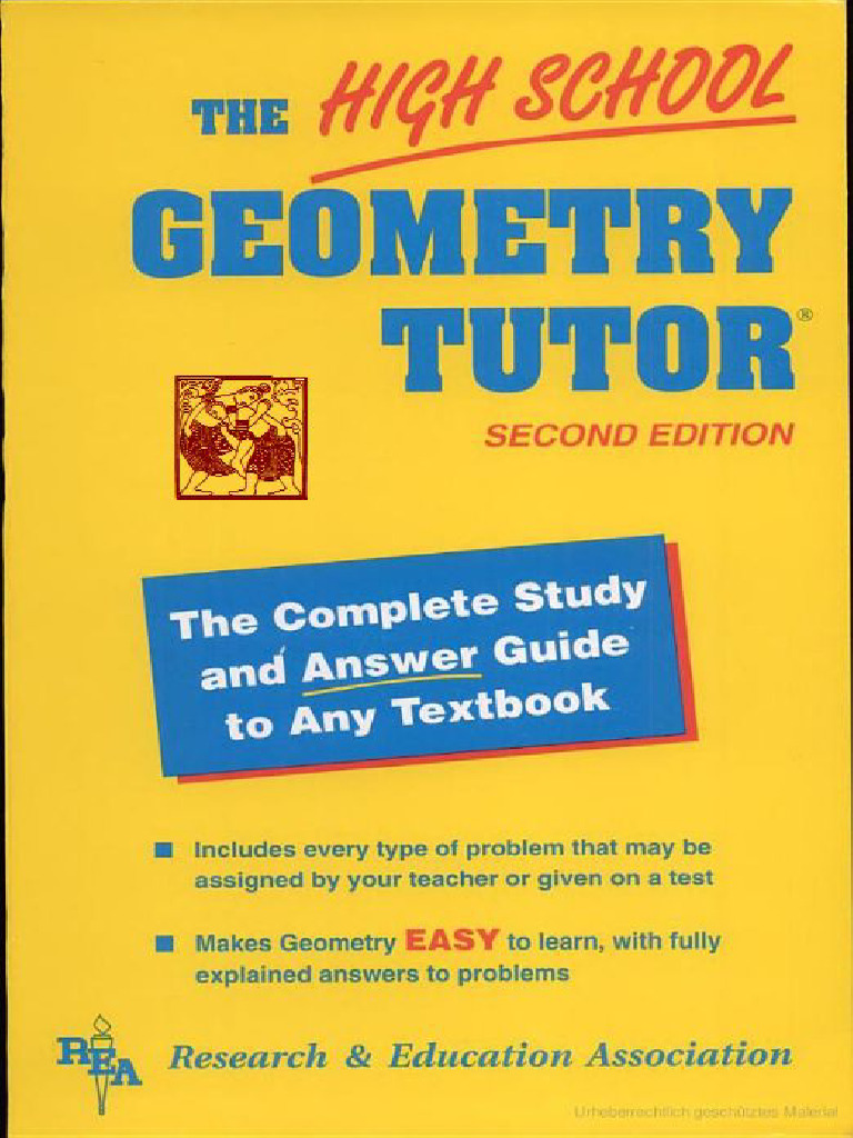 The High School Geometry Tutor-REA | PDF