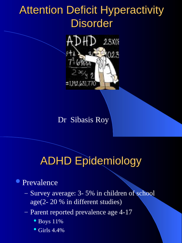 Exam 17.01.13 Adhd | PDF | Attention Deficit Hyperactivity Disorder | Adult Attention Deficit ...
