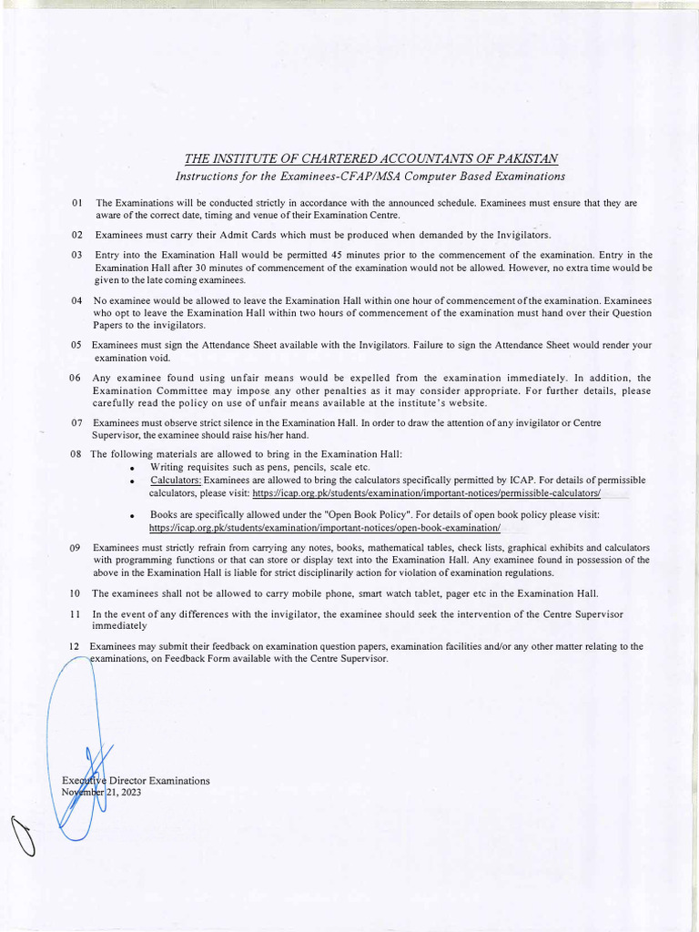 CFAP 3 Instructions-MSA | PDF