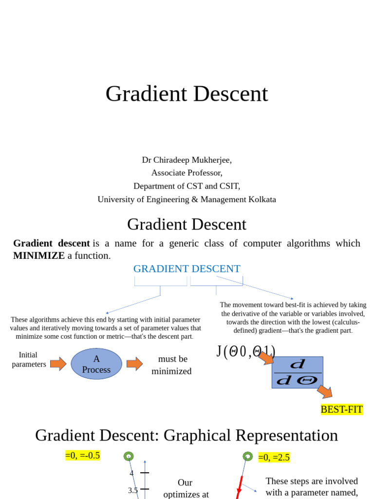 Gradient Descent Slides | PDF | Gradient | Loss Function