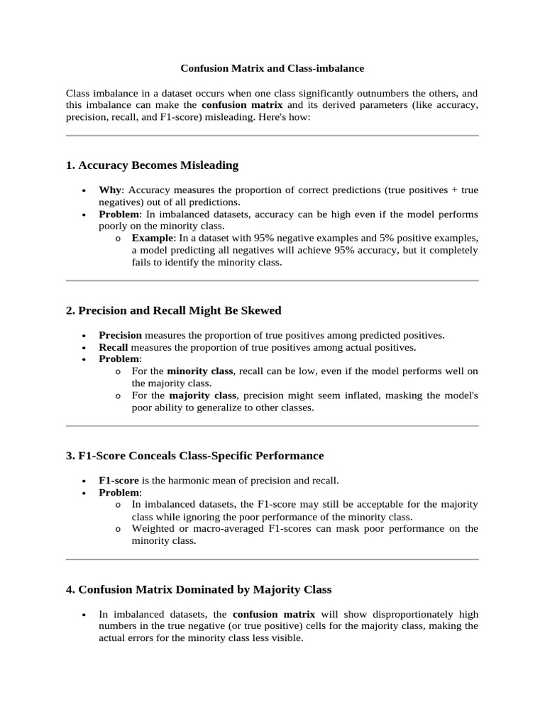 Understanding Class Imbalance | PDF | Cross Validation (Statistics ...