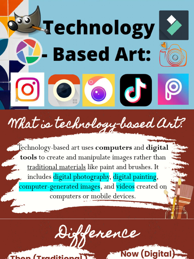 Technology Based Art | Pdf | Camera | Paintings
