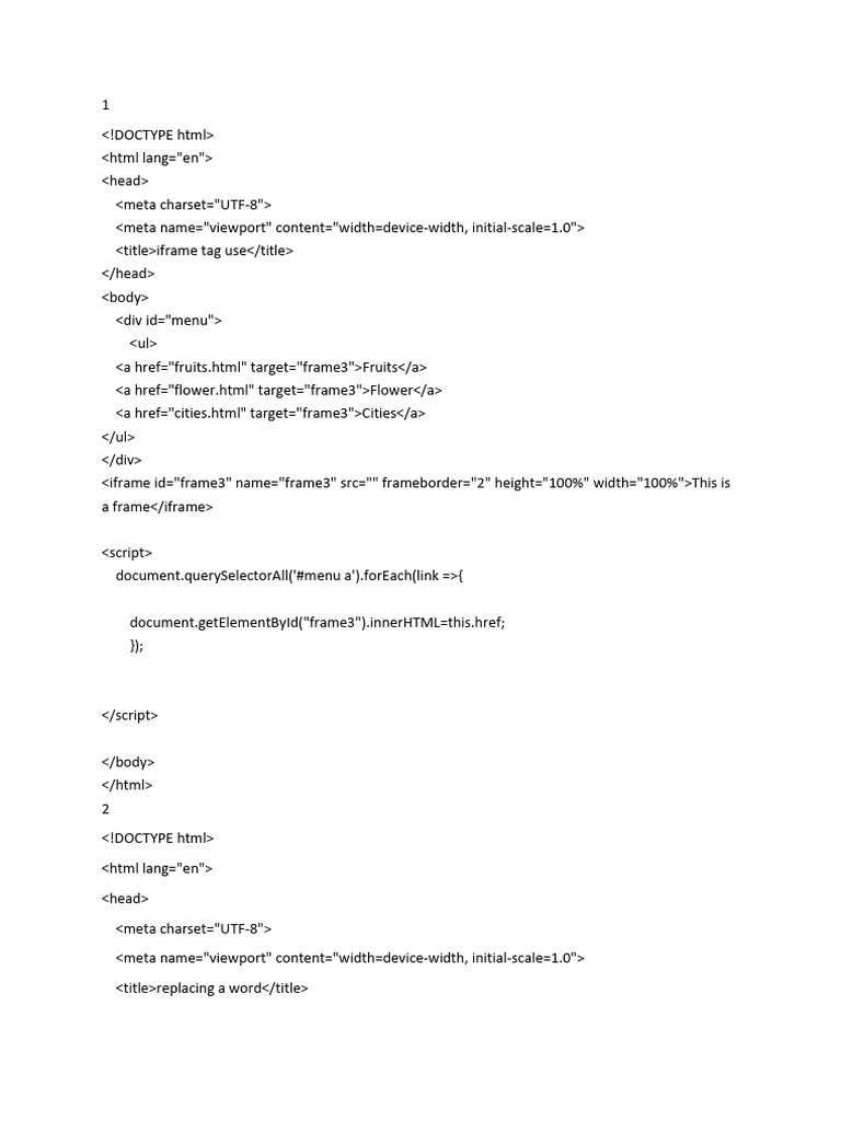 css ex_pr | PDF | Html Element | Html