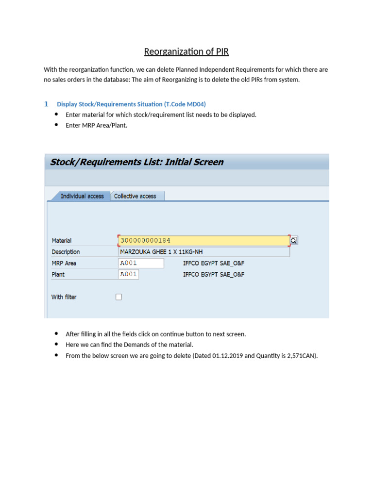 SAP PIR Reorganization Guide | PDF | Computing | Software