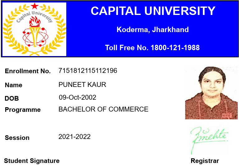 Bachelor of Commerce Enrollment 2021 | PDF
