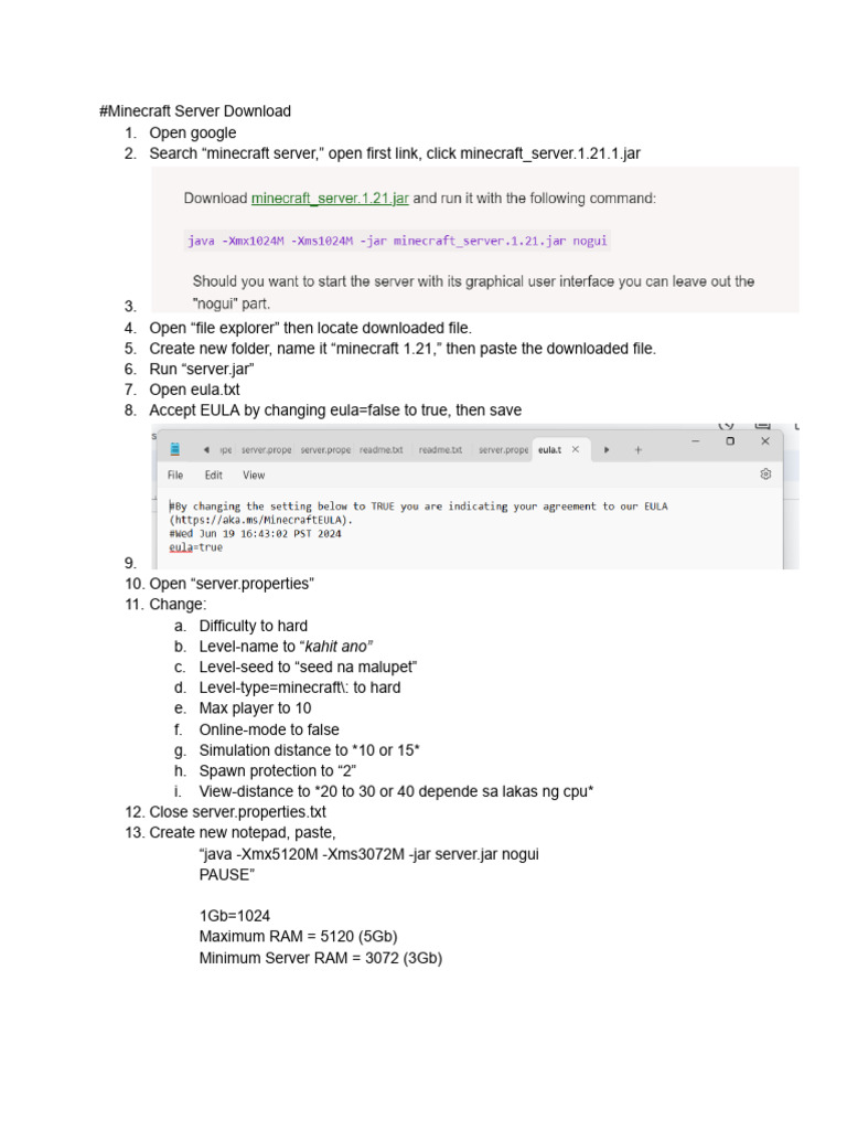 Minecraft Server Pdf