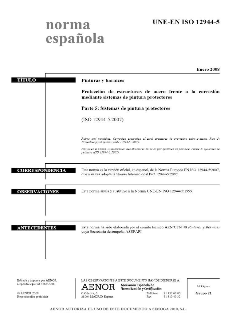 Norma ISO 12944 | PDF
