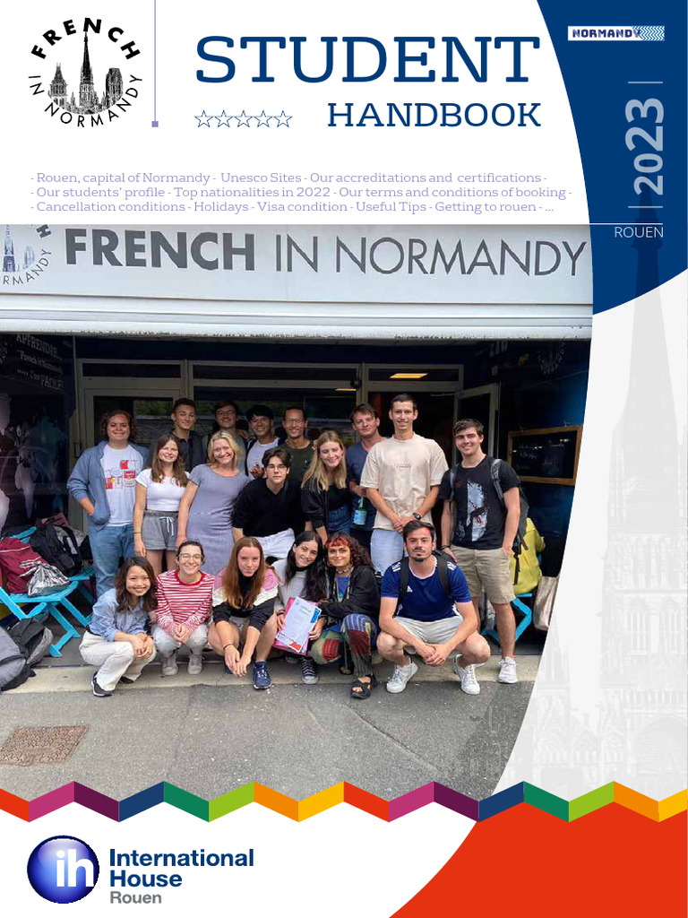 Rouen Student Handbook 2023 Guide | PDF | Travel Visa | Fee