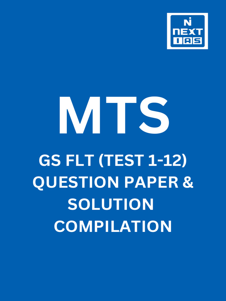 Next Ias FLT Test 1-12 QP Solution Compilation | PDF | Earth Sciences
