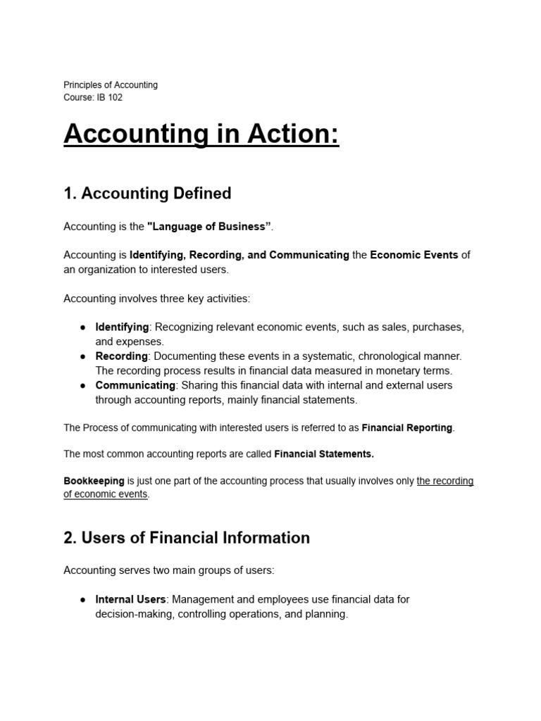 IB 102 - Principles of Accounting | PDF | Accounting | Fair Value