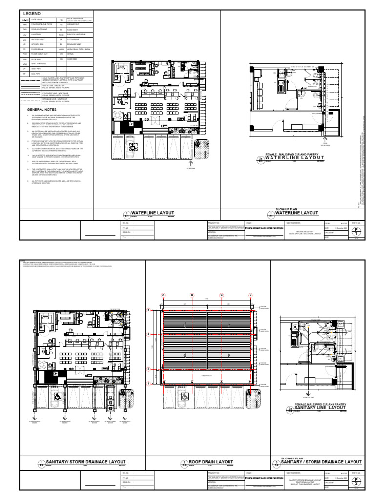 Plumbing Plan Sample 01 | PDF